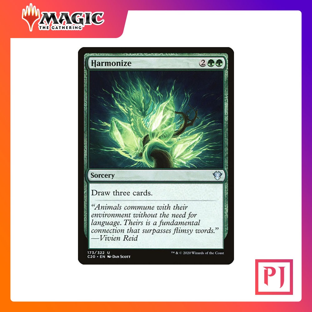 [MTG] Harmonize [C20] [GREEN] [UNCOM] [NORMAL] [ENG] (การ์ดเมจิค ...