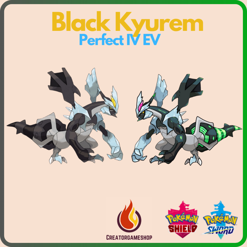 Pokémon Sword and Shield Black Kyurem // Shiny Black kyurem | Shopee ...
