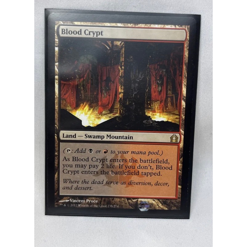 การ์ด MTG Blood Crypt Land Magic the gathering EDH รุ่น RTR สภาพ Nm ...
