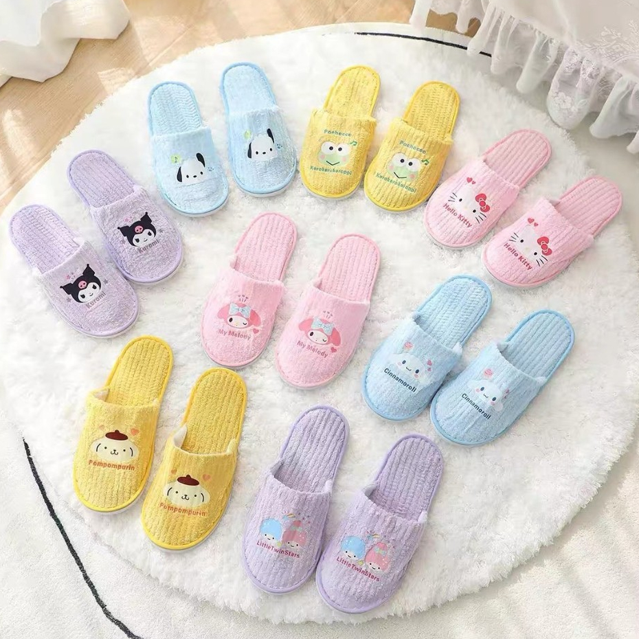 SLIPP-99 /BE🍧 Slipper รองเท้าใส่ในบ้าน ขนนุ่น พื้นบาง Freesize สลิป ...