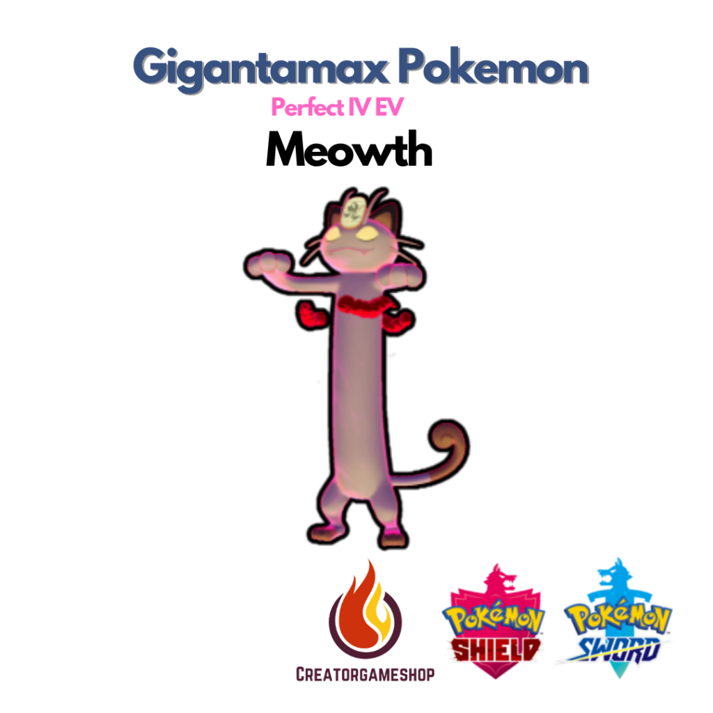 Pokémon Sword and Shield GIGANTAMAX Meowth | Shopee Thailand