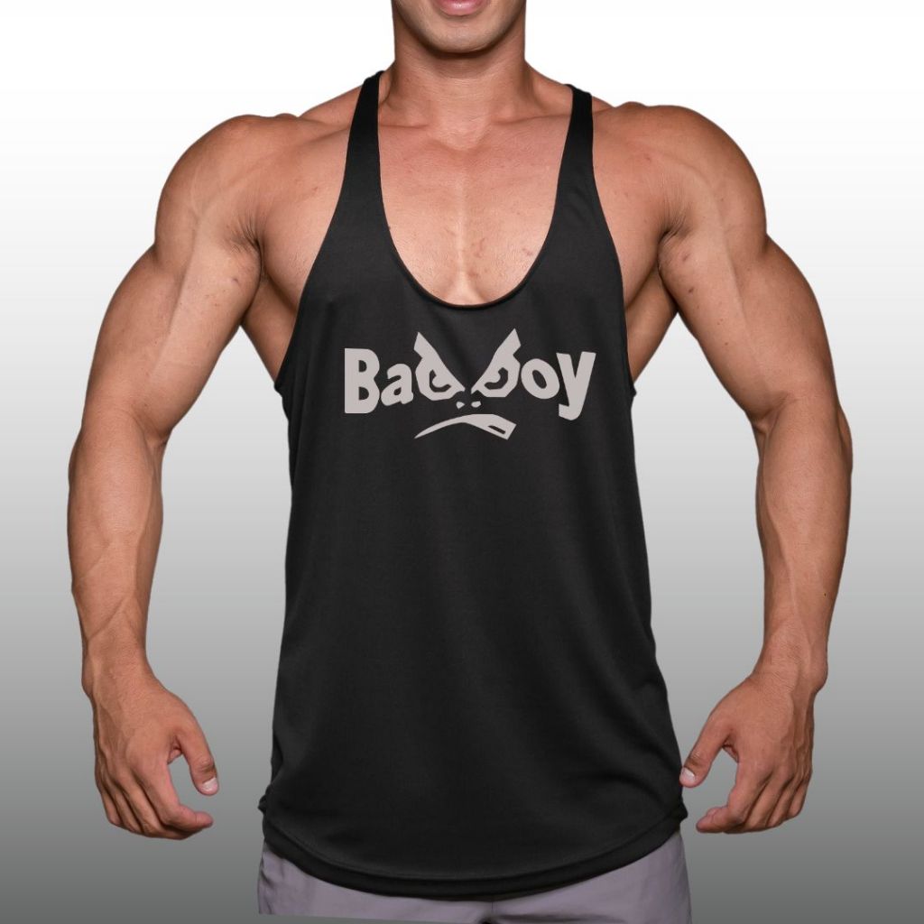 BAD BOY เสื้อกล้ามเพาะกายทรงคลาสสิค Bodybuilding Dry Fit Gym Tank Top ...