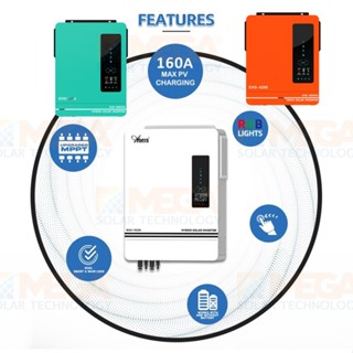 Hybrid inverter รุ่น ANERN EVO Series 2023-2024 ระบบชาท MPPT 120A ระบบ 4200W/24V, 6200W/48V และ ...