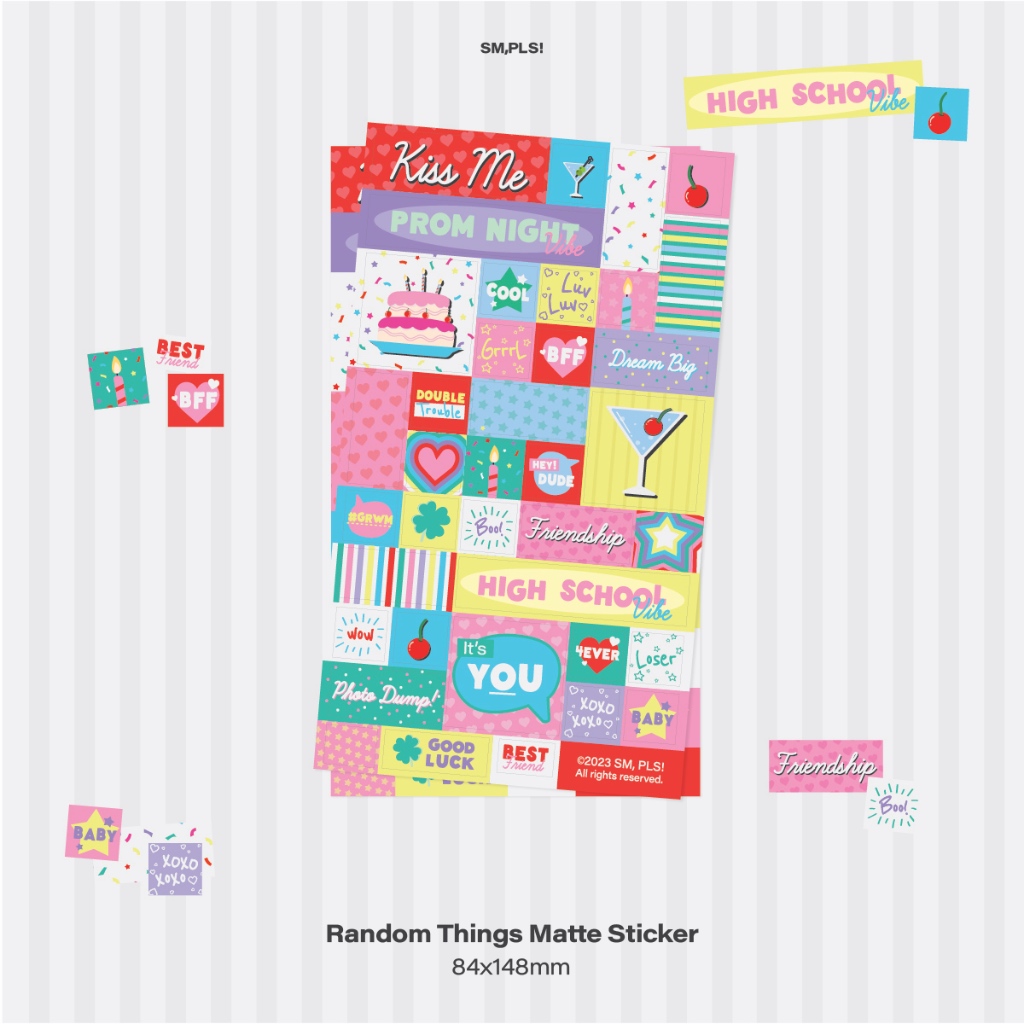 Random Things Sticker (สติกเกอร์เนื้อด้านไดคัท) | Shopee Thailand