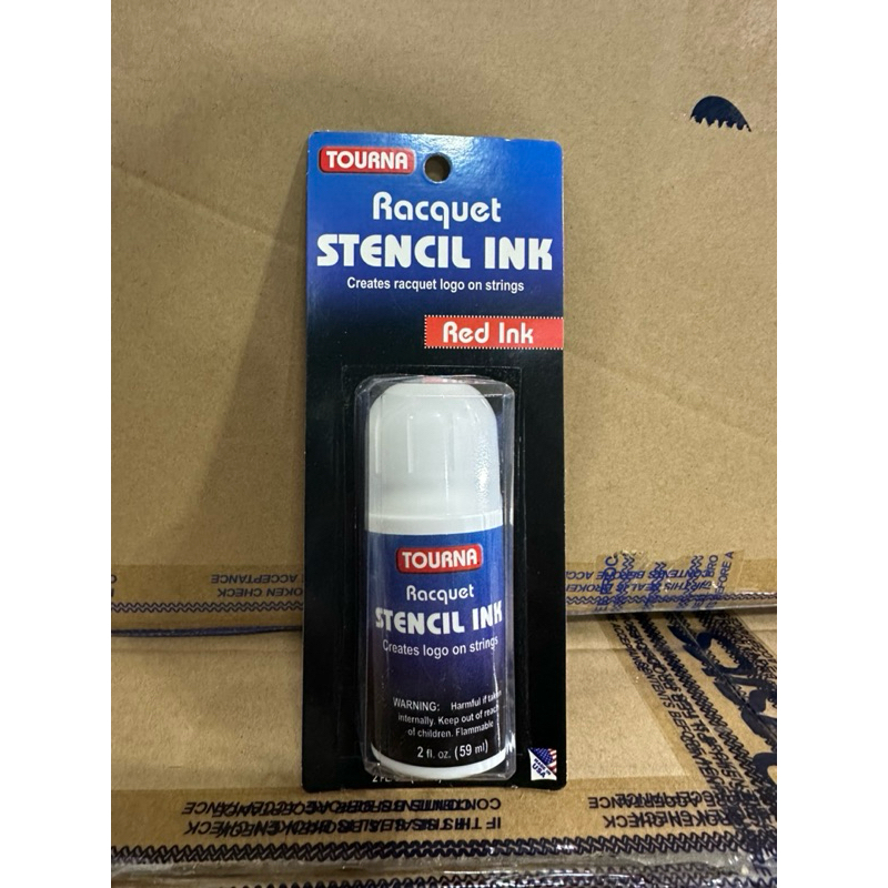 TOURNA RACKET STENCIL INK 59ml สีทาเอ็นเทนนิส แบดมินตัน | Shopee Thailand