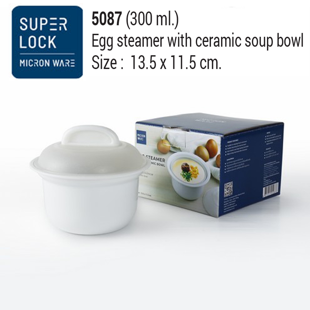 Micronware รุ่น 5087 ที่ทำไช่ตุ๋นในไมโครเวฟ (Microwave) ความจุ 300 มล. ปราศจากสารก่อมะเร็ง (BPA ...