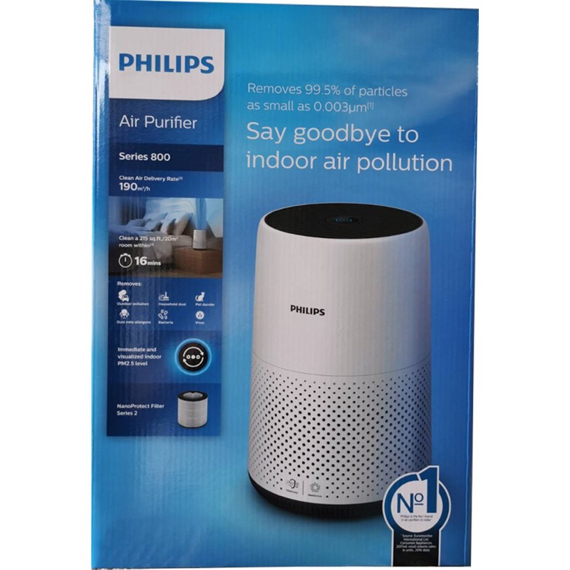 PHILIPS เครื่องฟอกอากาศ รุ่น AC0820/20 ประกันศูนย์ 2 ปี | Shopee Thailand