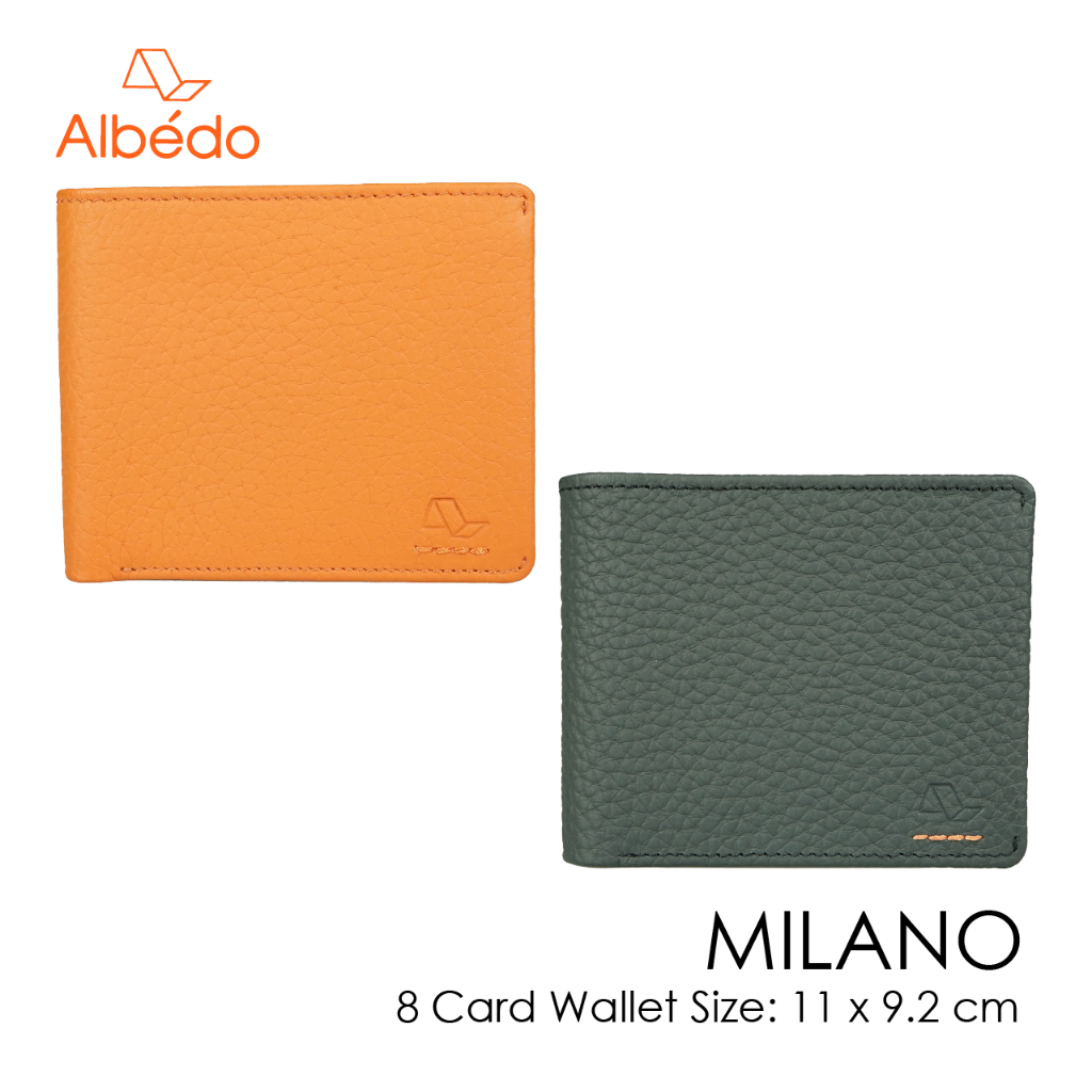 [Albedo] MILANO 8 CARD WALLET กระเป๋าสตางค์ 8 การ์ด หนังแท้ รุ่น MILANO ...