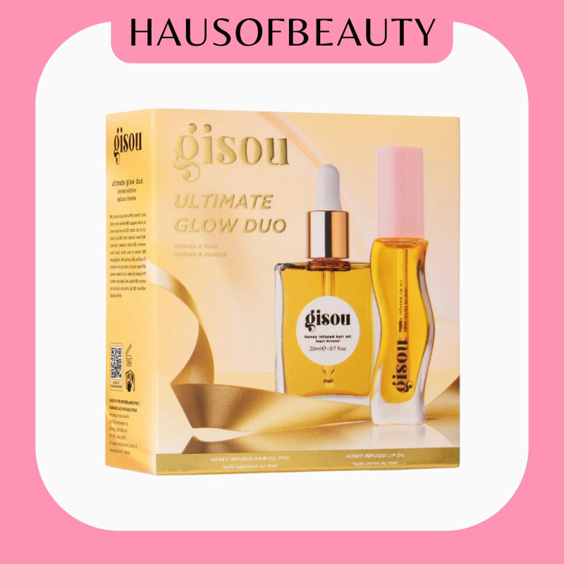 HAUSOFBEAUTY | GISOU ULTIMATE GLOW DUO GIFT SET HONEY INFUSED | Shopee ...