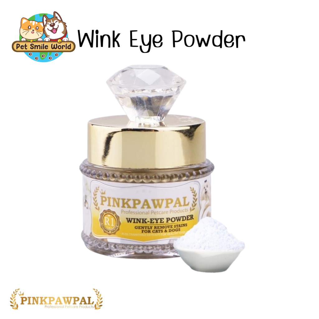 Pinkpawpal WINK-EYE POWDER ลดและป้องกันคราบน้ำตาน้องหมาแมว 7g. | Shopee ...