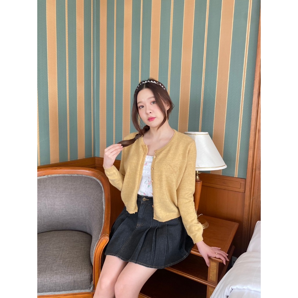 chuuchop(C8247) Candy Cardigan เสื้อไหมพรมคาดิแกน 10 สี | Shopee Thailand