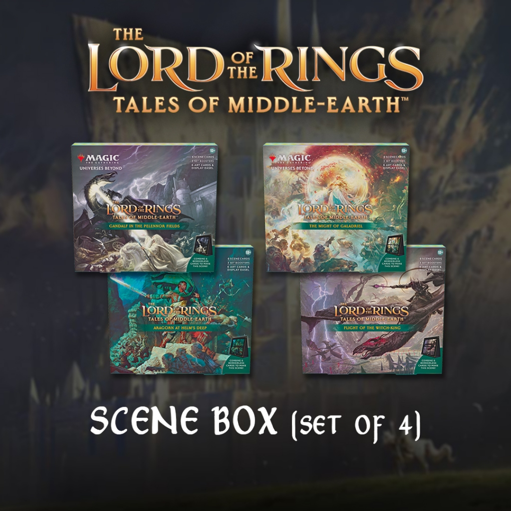 MTG The Lord of the Rings: Tales of Middle-earth Scene Box (Set of 4 ...