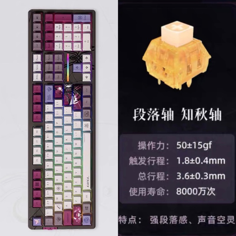 Kafka Mechanical Keyboard Honkai Star Rail Mihoyo คีย์บอร์ด คาฟก้า ฮงไค ...