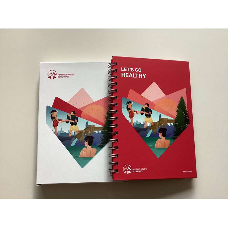 สมุดโน๊ตบุ้ค ปี 2024 ของแท้จาก เอไอเอ Notebook AIA | Shopee Thailand