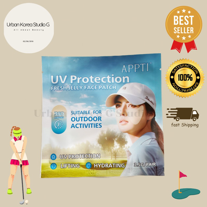 APPTI Fresh Jelly Patch*** 1 คู่ ***แผ่นแปะ กันแดด แบบครึ่งหน้า กันฝ้า ...