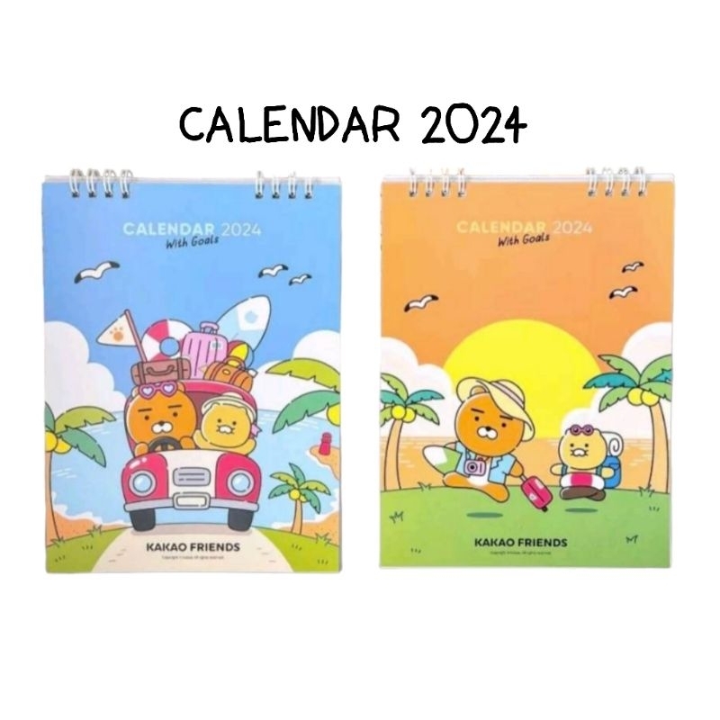 ปฏิทินตั้งโต๊ะ KAKAO CALENDAR 2567/2024 มีวันหยุดไทย+วันพระ ขนาด 16×21 ...