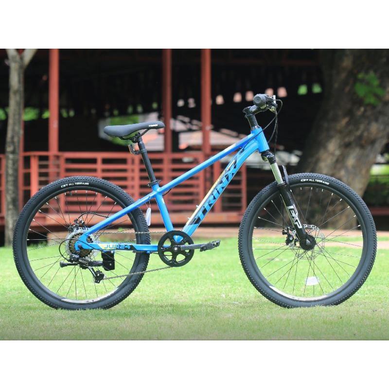 TRINX JUNIOR 24(ส่งฟรี+ผ่อน0%) จักรยานเสือภูเขา ล้อ 24 นิ้ว เกียร์ SHIMANO 7SP โช้คหน้า ดิสก์ ...