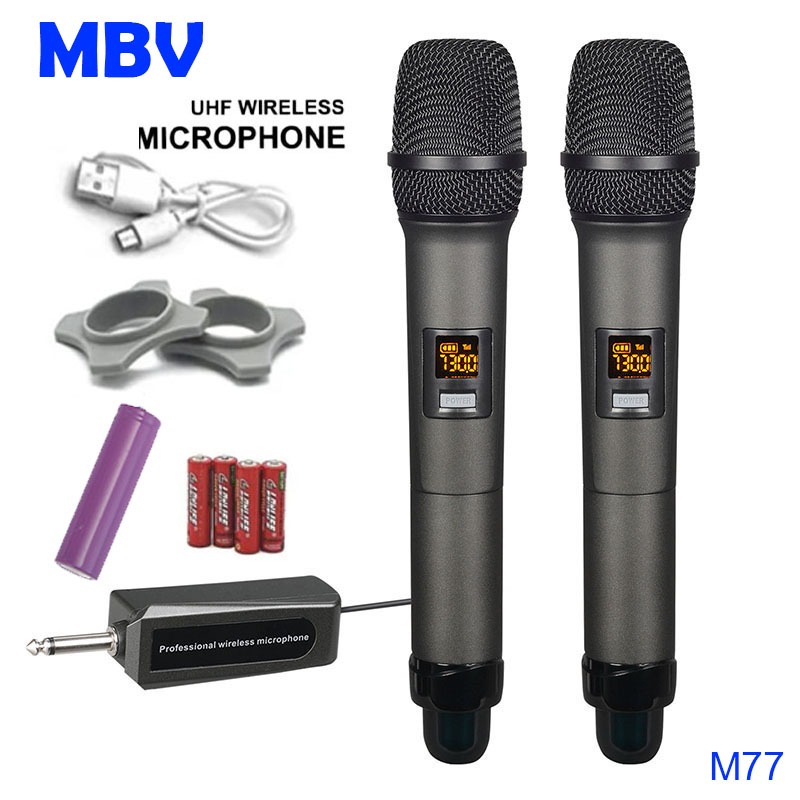 ไมค์โครโฟน ไร้สาย ร้องเพลง ไมโครโฟนไร้สาย Performance Home Audio ความบันเทิงคาราโอเกะระดับมือ ...