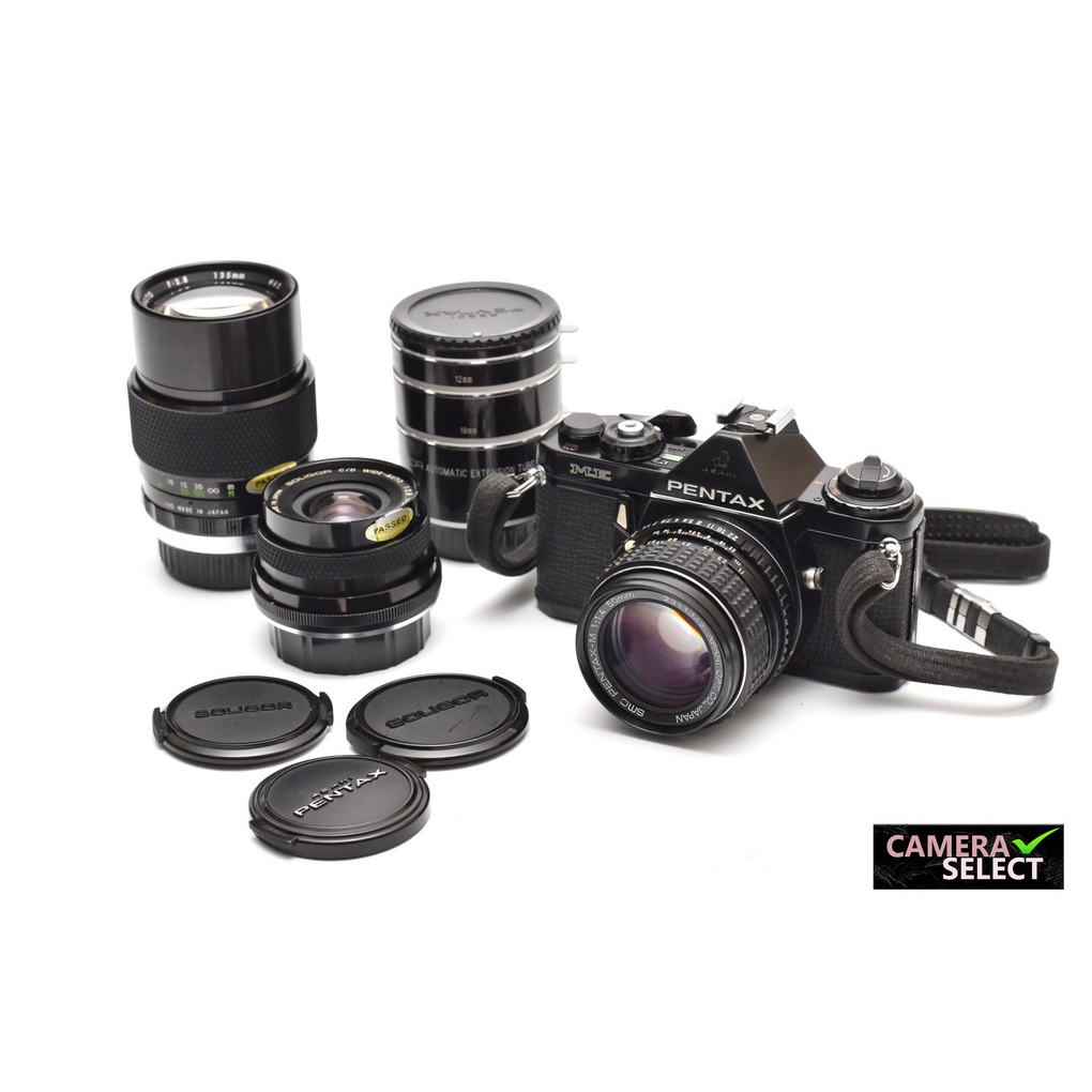 (กล้องมือสอง)กล้องฟิล์มPentax ME+เลนส์3ตัว+extension / Pentax ME+asahi ...