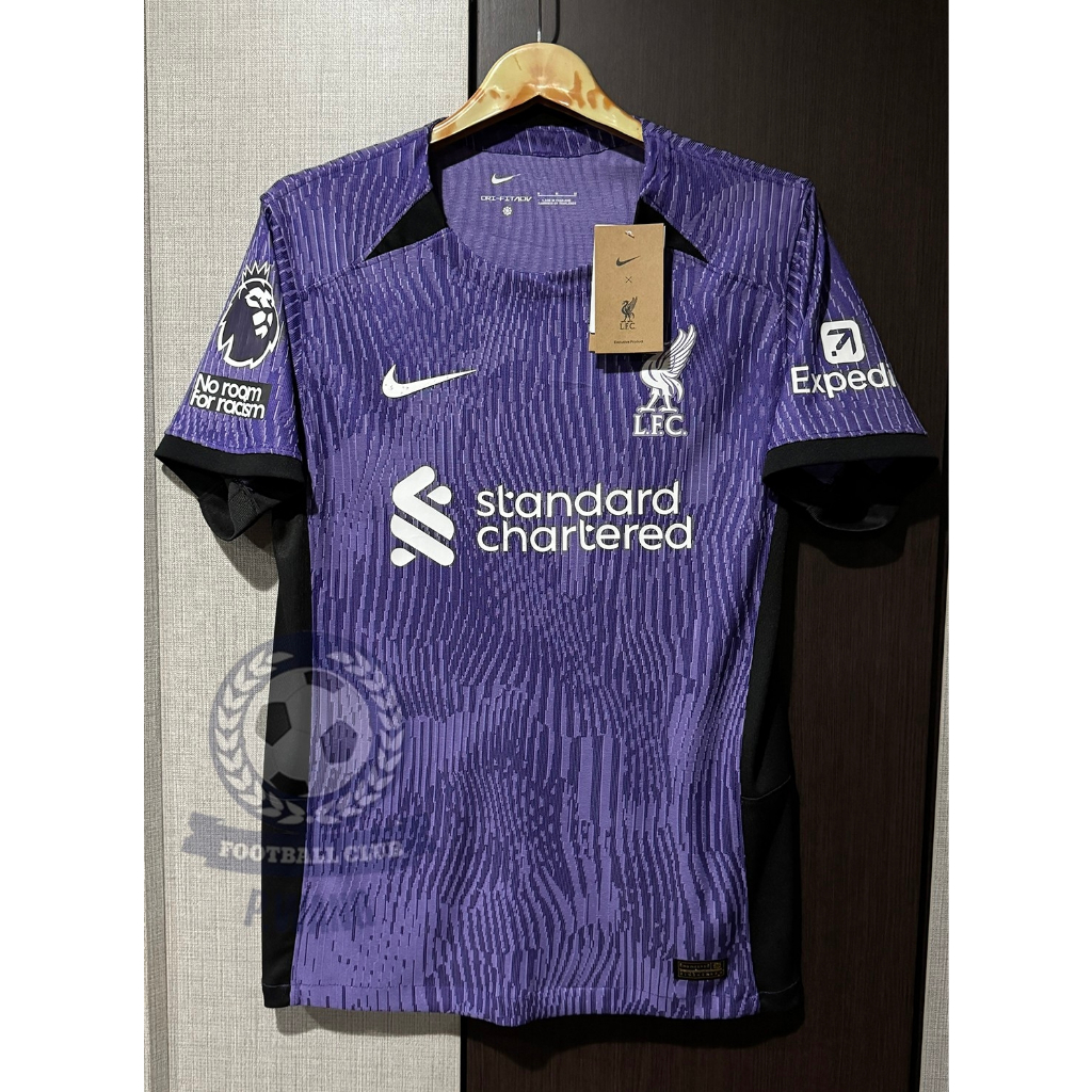 เสื้อฟุตบอล ทีม ลิเวอร์พูล Player เกรดนักเตะ Third ชุดสาม ปี 23/24 ฟลูออฟชั่นEPL ชื่อเบอร์นักเตะ ...