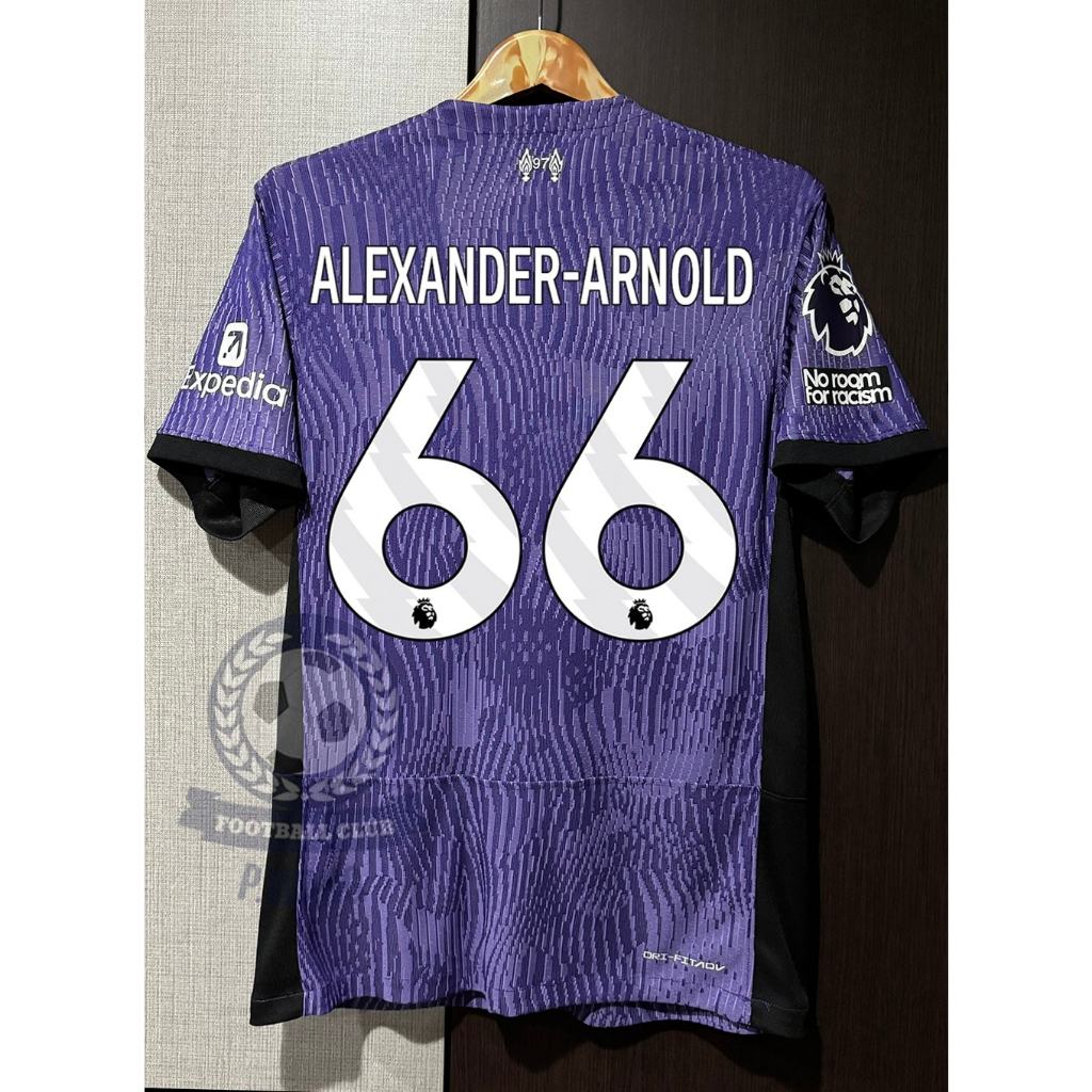 เสื้อฟุตบอล ทีม ลิเวอร์พูล Player เกรดนักเตะ Third ชุดสาม ปี 23/24 ฟลูออฟชั่นEPL ชื่อเบอร์นักเตะ ...