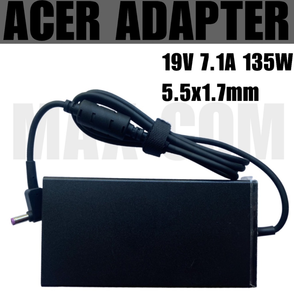 Acer Adapter ตัวใหม่ 19V/7.1A 135W ขนาด 5.5*1.7mm สายชาร์จ หัวสีม่วง อะแดปเตอร์ | Shopee Thailand