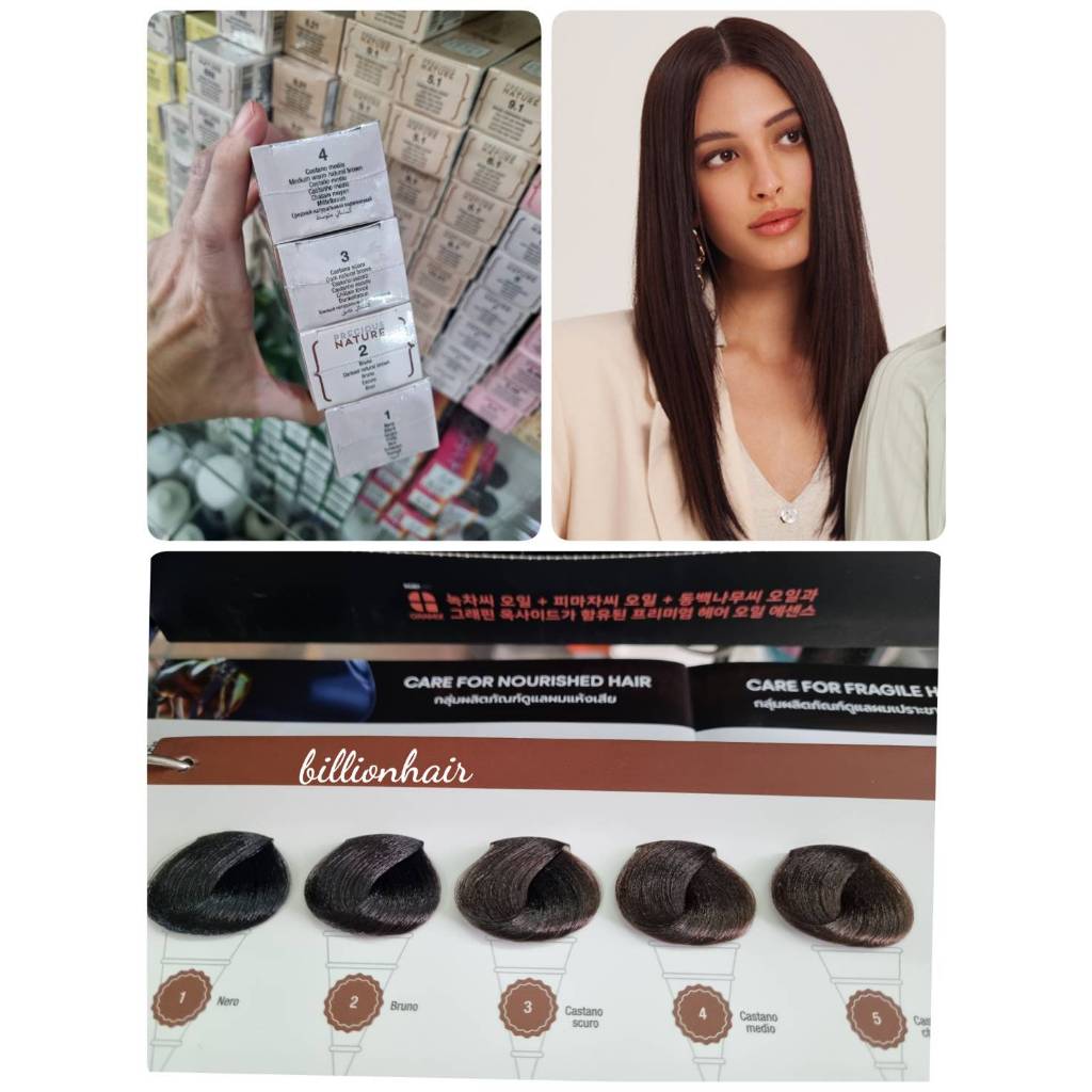 Alfaparf Precious Nature color 60ml ยาย้อมผมปกปิดผมขาวปราศจาก ammonia ...