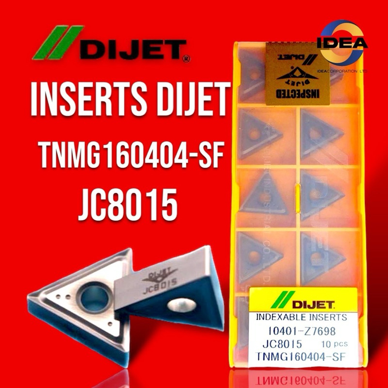 เม็ดมีด Inserts T16 เม็ดสองหน้า มุม 04 TNMG160404-SF JC8015 TNMG160408-SF JC8015 | Shopee Thailand