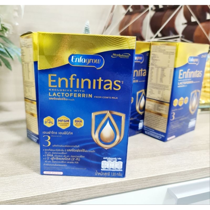 💥ยกลัง 12 กล่อง💥 enfagrow enfinitas เอนฟาโกร เอนฟินิทัส สูตร 3 ขนาด 120 ...