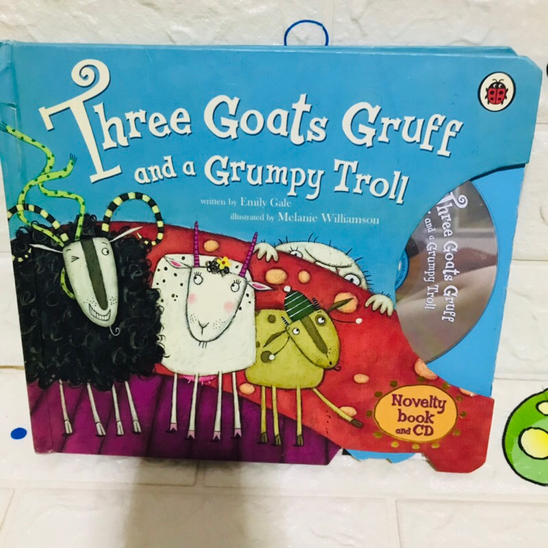 Three Goats Gruff and a Grumpy Troll (board book )Novelty book and CD ...