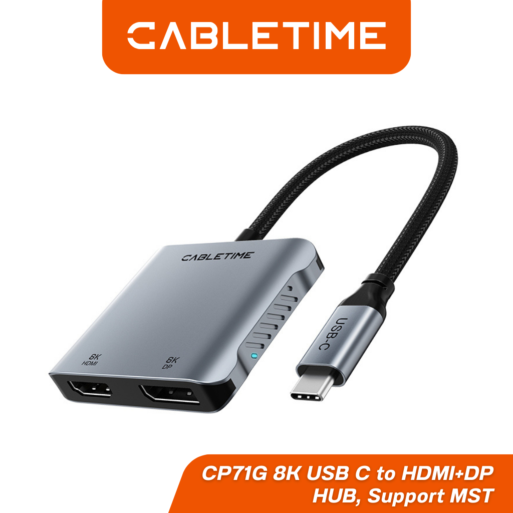 CABLETIME Type C TO HDMI DP 8K Adapter | Shopee Thailand