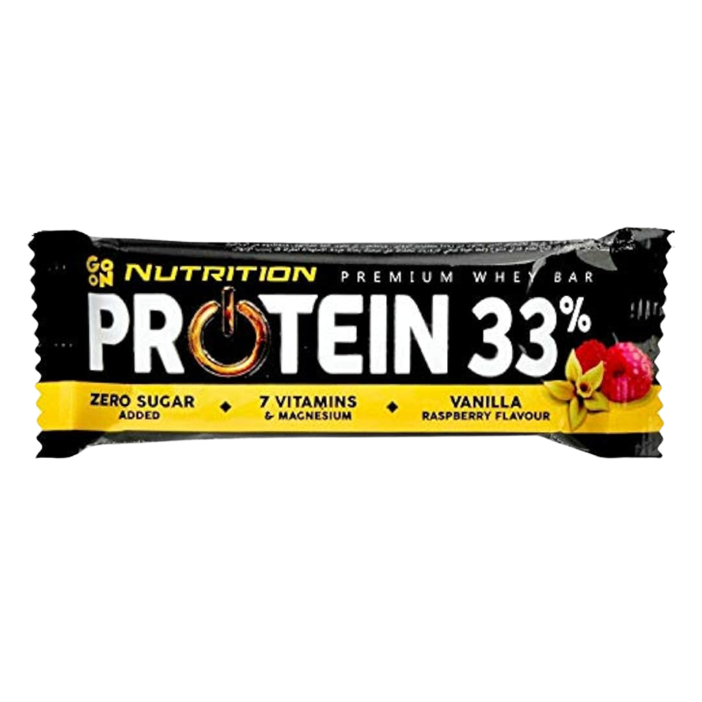 Protein 33% Vanilla Raspberry Go On Protein Bar Vanilla Raspberry วานิล ...