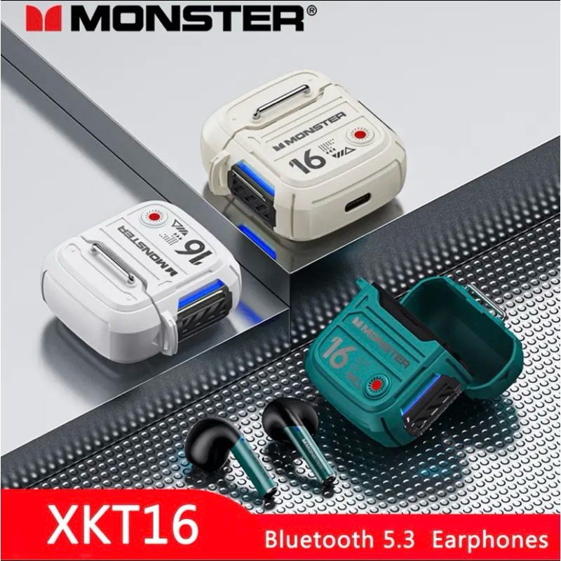 Monster XKT16 V5.3 หูฟังไร้สาย บลูทูธ XKT16 หูฟังไฮไฟ หูฟังสำหรับเล่น ...