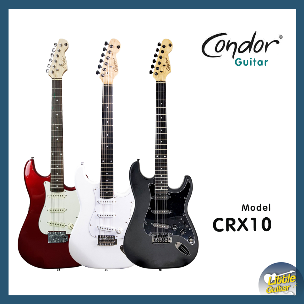 Condor กีต้าร์ไฟฟ้า Condor รุ่น CRX10 ทรง Strat ปิ๊กอัพเดี่ยว คุณภาพ ...