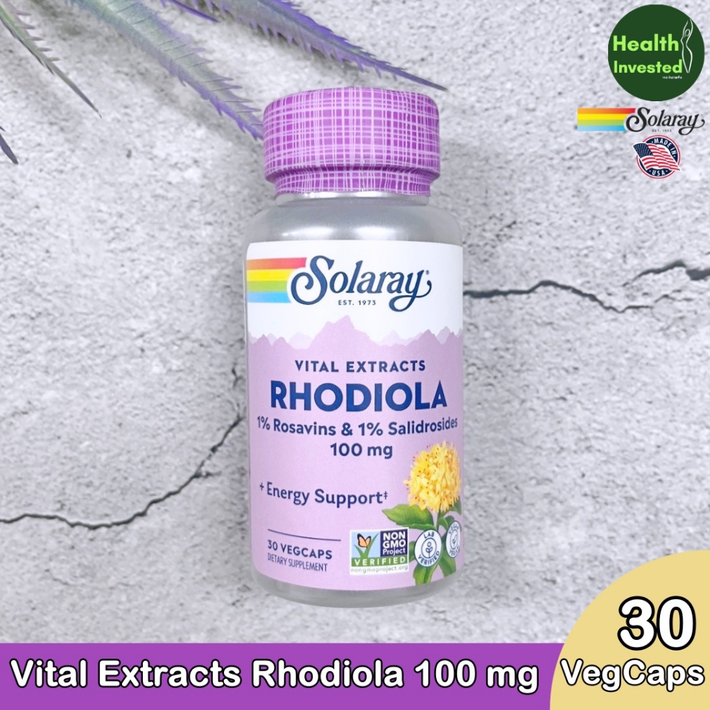 Vital Extracts Rhodiola 100 mg 30 VegCaps สารสกัดโรดิโอลา | Shopee Thailand