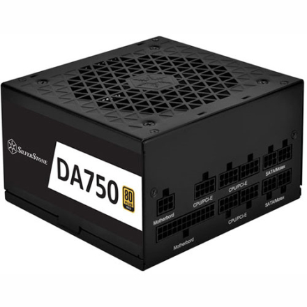 SilverStone DA750 Gold 750W 80 PLUS Gold Fully Modular ATX Power Supply ...