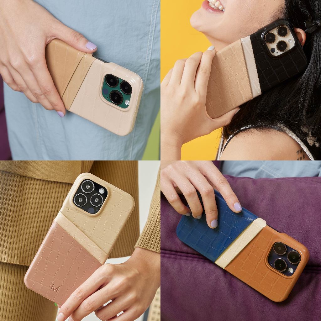 (15 series)MUSE 3Tone Card Holder Phone Case EARTH TONE | Shopee Thailand
