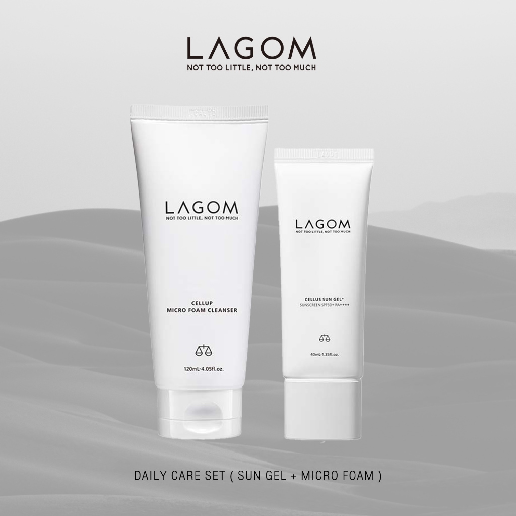 LAGOM DAILY CARE SET (SUN GEL + MICRO FOAM) | Shopee Thailand