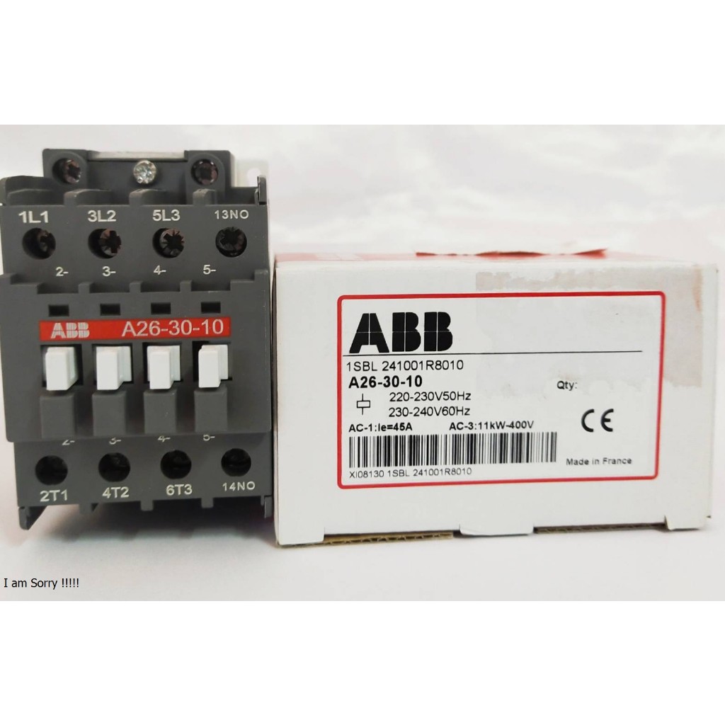 ABB Magnetic Contactor A26-30-10 220V | Shopee Thailand