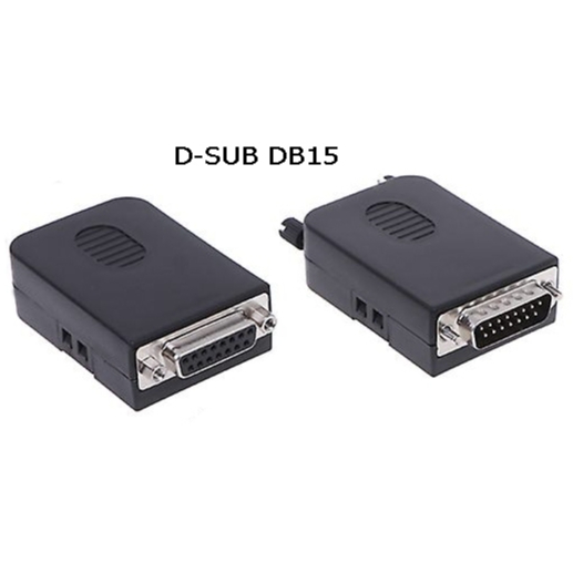 DB15 D-SUB Female / Male 15 Pin Plug Breakout Terminals Board Connector ...