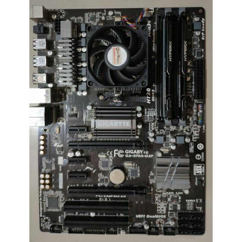 เมนบอร์ด AM3+ Gigabyte GA-970A-D3P + CPU FX6300 ใช้งานปกติเพิ่งออก ...