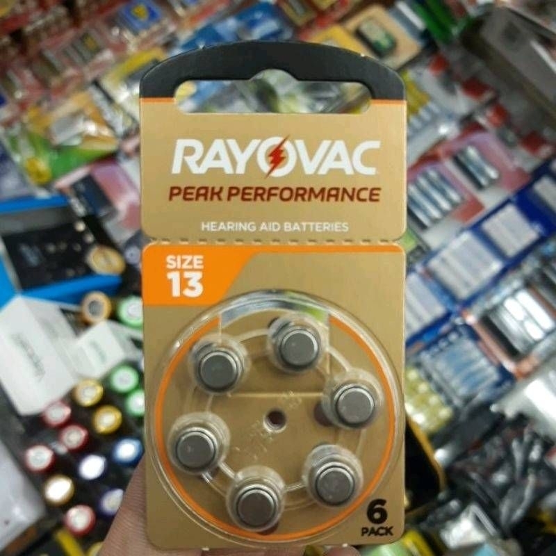 ถ่านเครื่องช่วยฟัง Rayovac Peak 13, A13, PR48 แพค6ก้อน 1.45V ของใหม่ ของแท้ Made in Germany ...