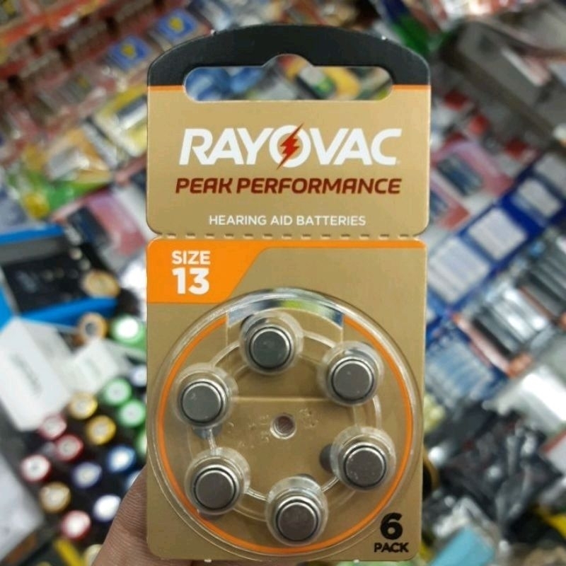 ถ่านเครื่องช่วยฟัง Rayovac Peak 13, A13, PR48 แพค6ก้อน 1.45V ของใหม่ ของแท้ Made in Germany ...