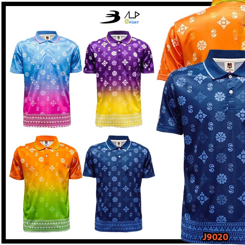 💥ลดโหดสูงสุด 1,000 บาท💥 เสื้อโปโลพิมพ์ลาย BCS SPORT รุ่น J9020 ลายดอกรักราชกัญญา แท้100% ...