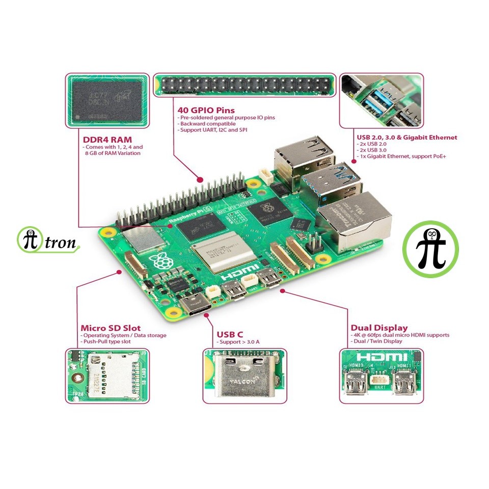 Raspberry Pi 5 Single Board Computer | Shopee Thailand