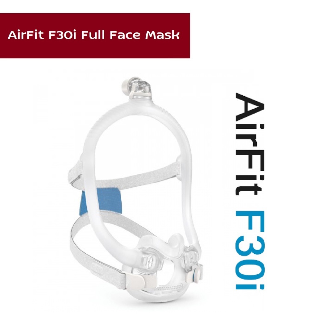 (ของแท้) Resmed Airfit F30i Full Face Mask Set Size M หน้ากาก F30i รุ่น ...