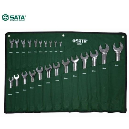 ชุดประแจแหวนข้างปากตาย 23 ชิ้น ในซองผ้า ขนาด 6 - 32 มม. SATA รุ่น 09027 ...