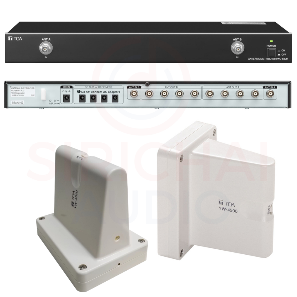 ไมค์ลอย TOA รุ่น เครื่องรับสัญญาณWT5800 ไมค์ลอยWM5270 เครื่องกระจาย ...