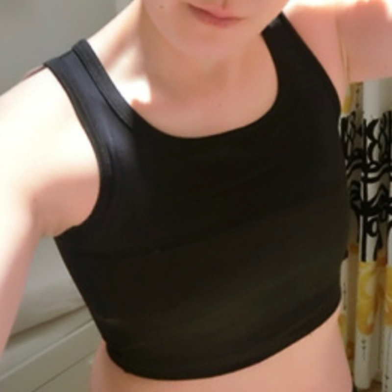 🍊เสื้อกล้ามทอม Anny K859 ครึ่งตัว แบบสวม ไม่มีตะขอ ตัวเสื้อมีแผ่นสเตย์ด้านใน M-XL 🍊 | Shopee ...