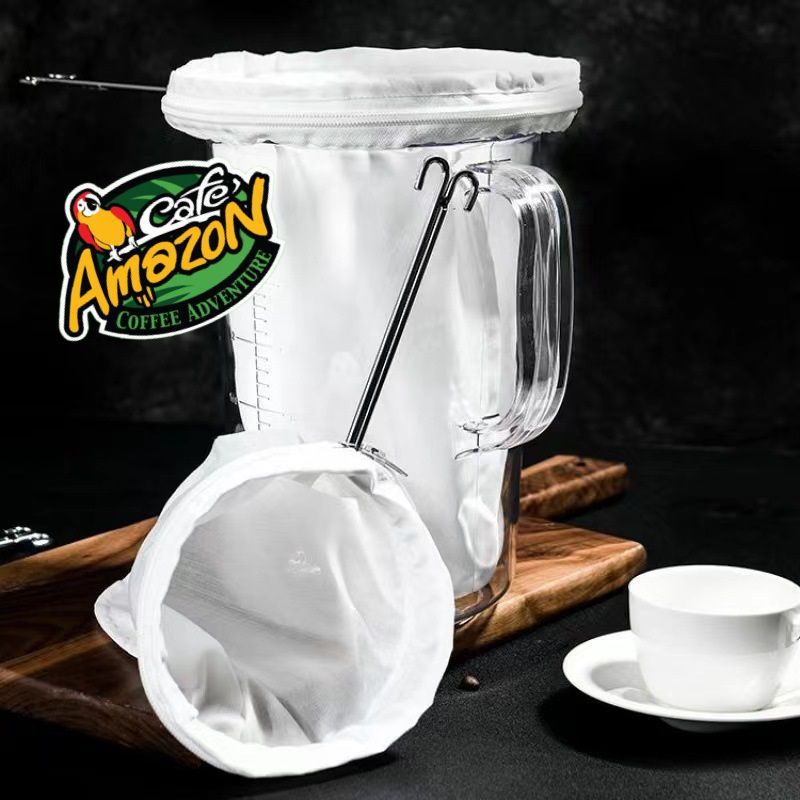 [St.Coco Cafe]ถุงกรองชา กาแฟ แบบมีซิป ถอดซักได้ มีให้เลือก3ขนาด พร้อม ...